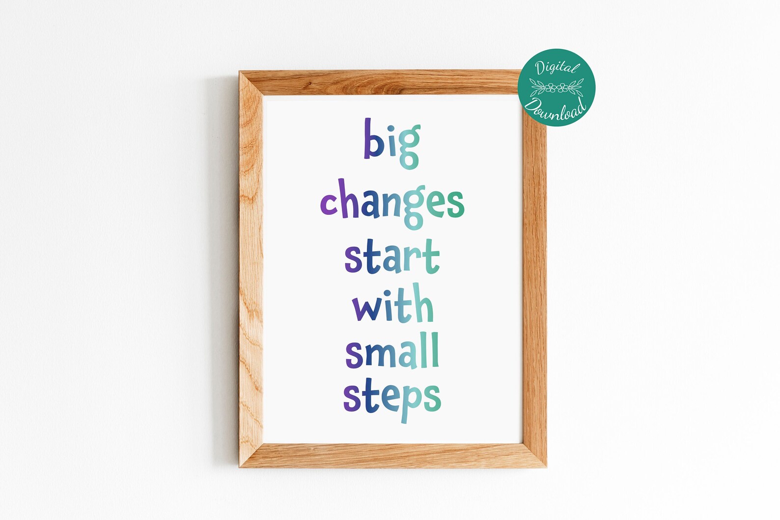 Physical Therapy Poster Big Changes Start With Small Steps - Etsy