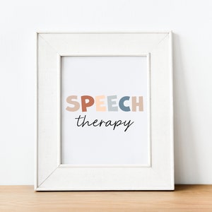 Speech Therapy Speech Therapy Poster Digital Download for | Etsy