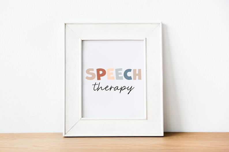 Speech Therapy Speech Therapy Poster Digital Download for | Etsy