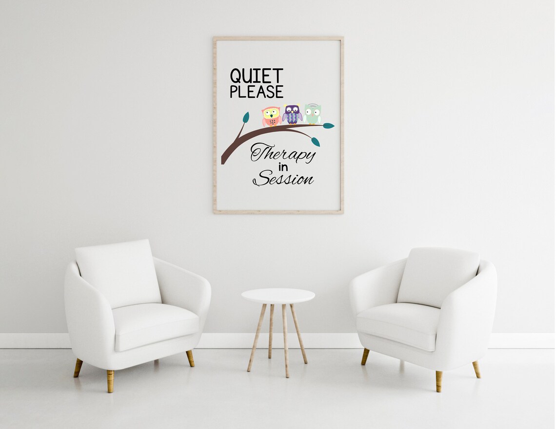 Therapy in Session Sign for Speech Therapists Occupational | Etsy