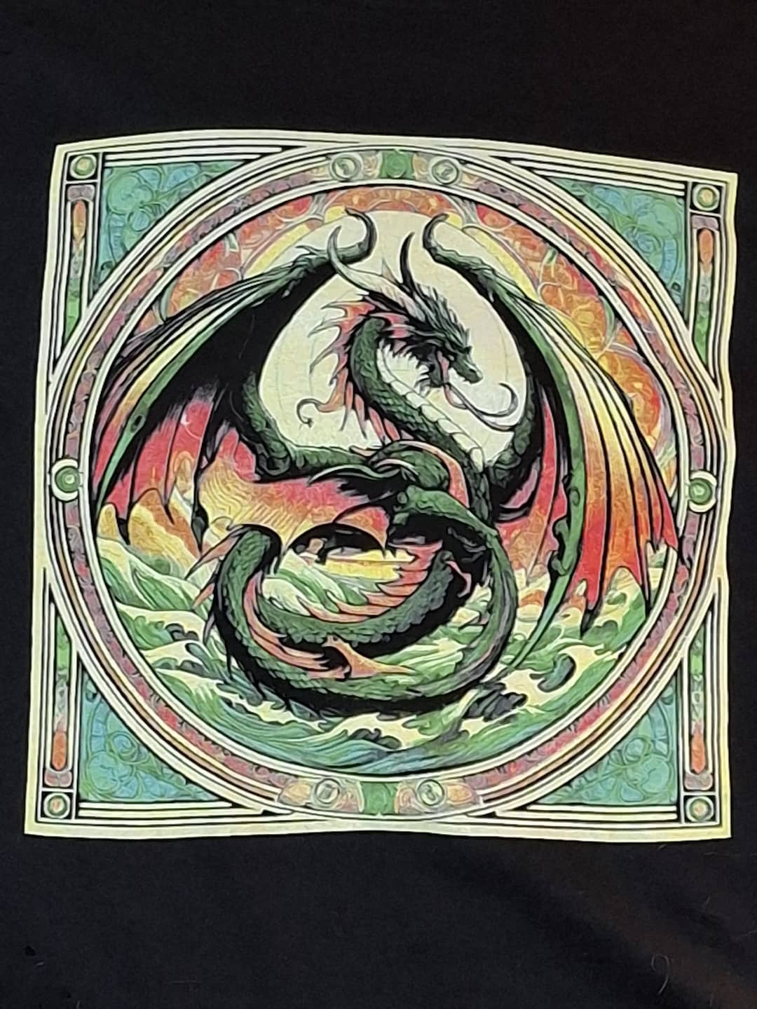 Art Nouveau Dragon - Etsy