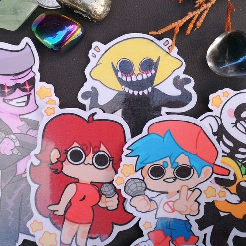 Friday Night Funkin FNF Stickers and Buttons | Etsy