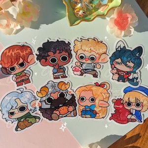 Dungeon Meshi Inspired Stickers [ft. Laios, Marcille, Chilchuck, Falin ...