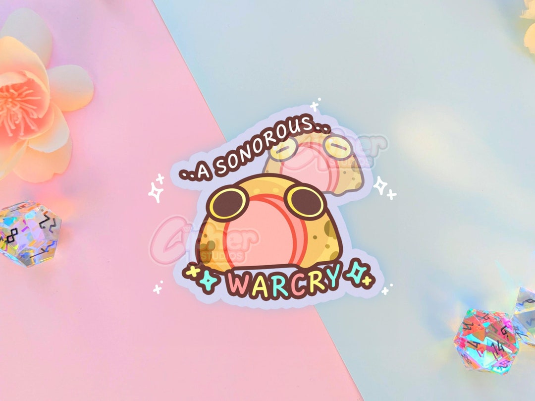 A Sonorous Warcry Desert Rain Frog Sticker - Etsy