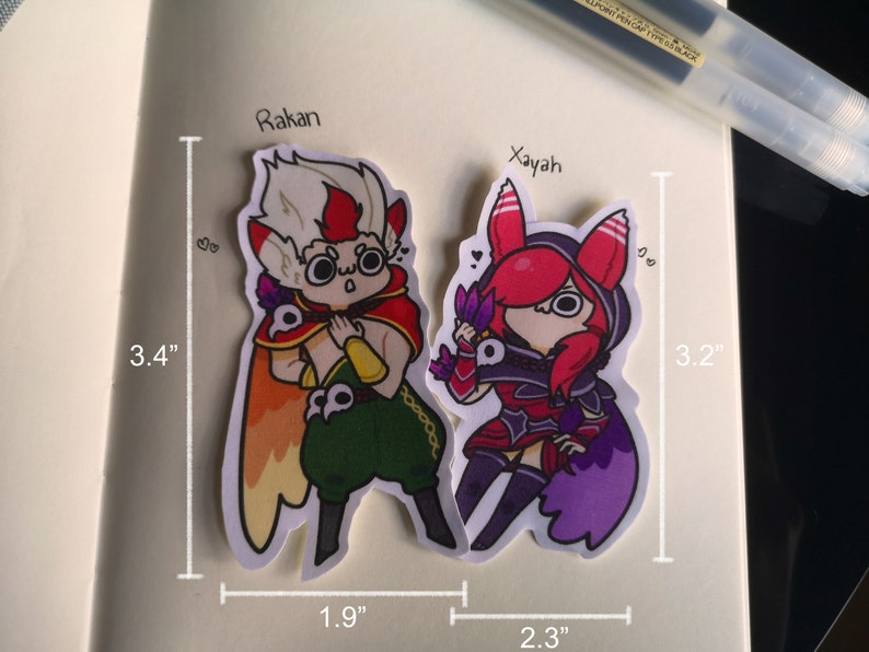 Rakan & Xayah Sticker, League of Legends, Lol Stickers - Etsy Canada