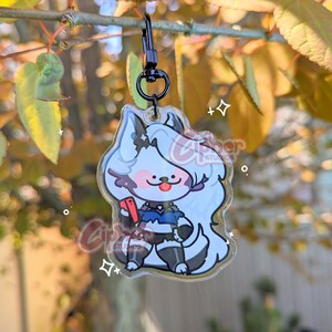 Helluva Boss Inspired Keychain | 2.3" Charms Ft. Moxxie & Millie ...