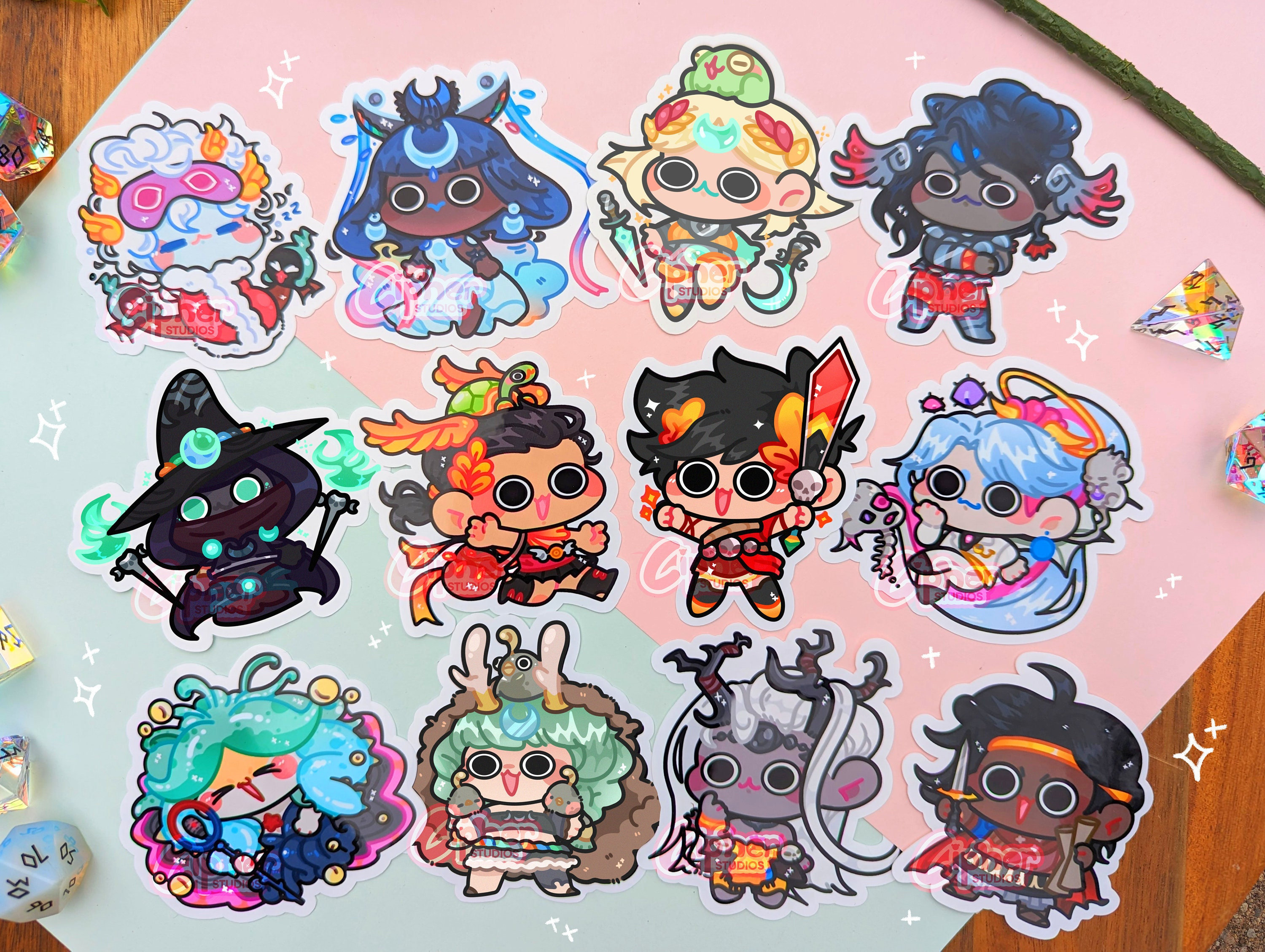 Hades 2 Inspired Stickers Ft Melinoe, Zagreus, Hypnos, Hermes, Etc - Etsy