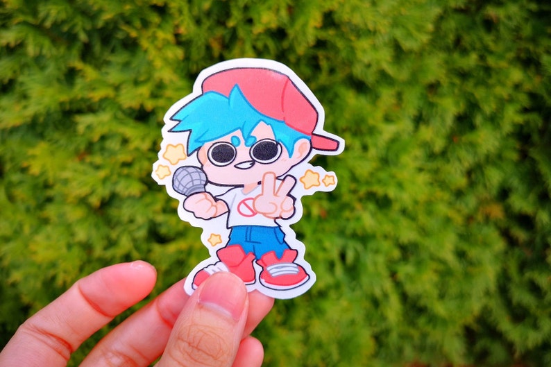 Friday Night Funkin' Inspired Stickers Ft. Boyfriend - Etsy