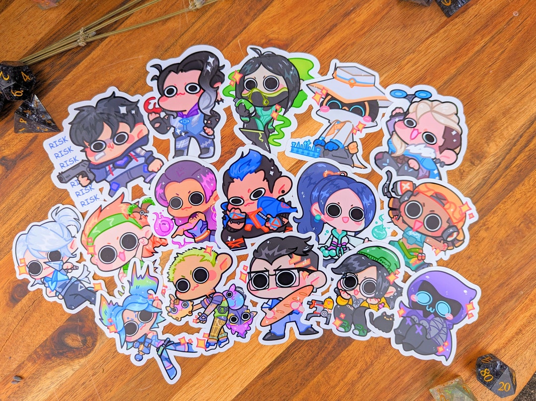 Valorant Sticker Set B most Agents - Etsy