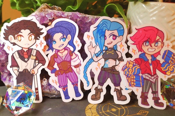 Arcane Sticker Set 1 ft. Jinx Vi Viktor & Caitlyn League - Etsy Canada