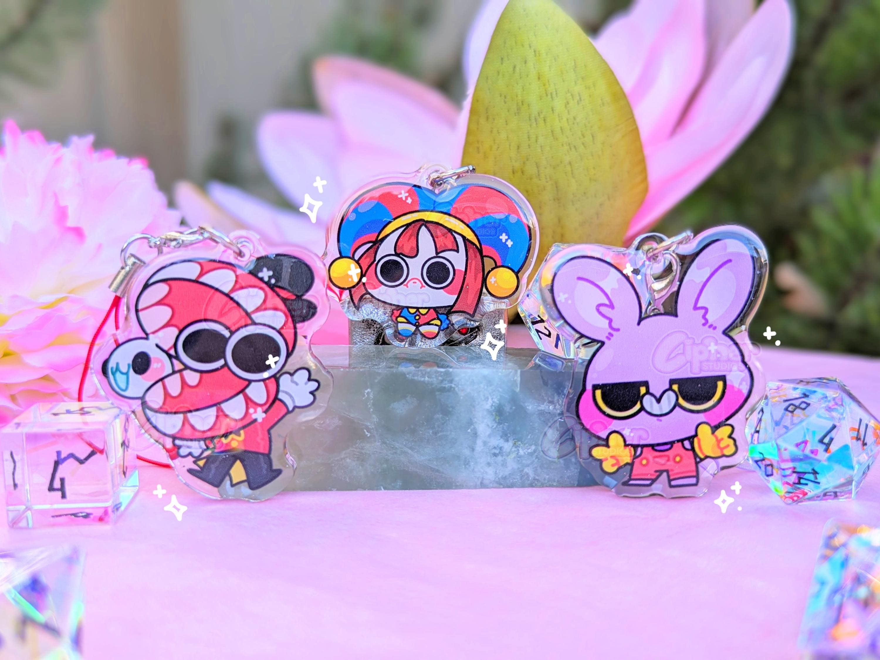 Digital Circus Inspired Phone Charms Ft Caine, Pomni, Jax, Gummi Goo ...