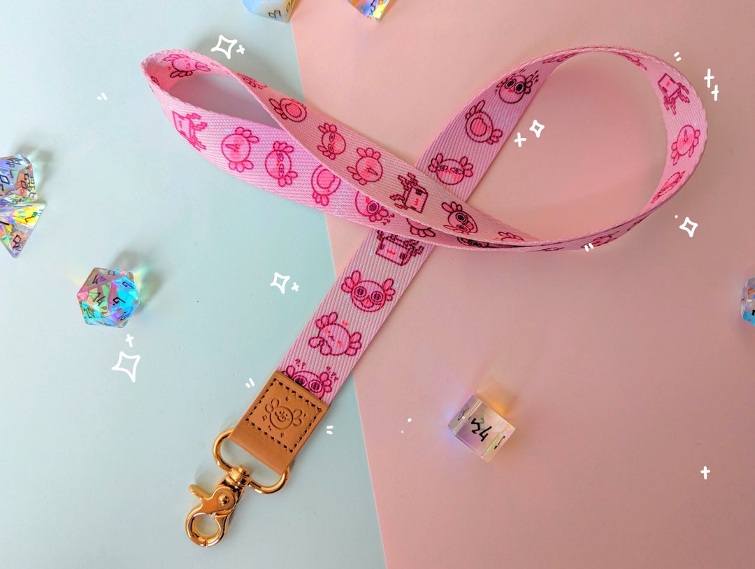 LANYARD || Axolotl Friends W/ Gold Swivel Hook - Etsy