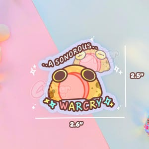 A Sonorous Warcry Desert Rain Frog Sticker - Etsy