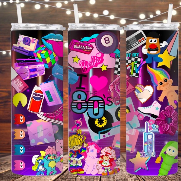 80s Retro Cups - Etsy