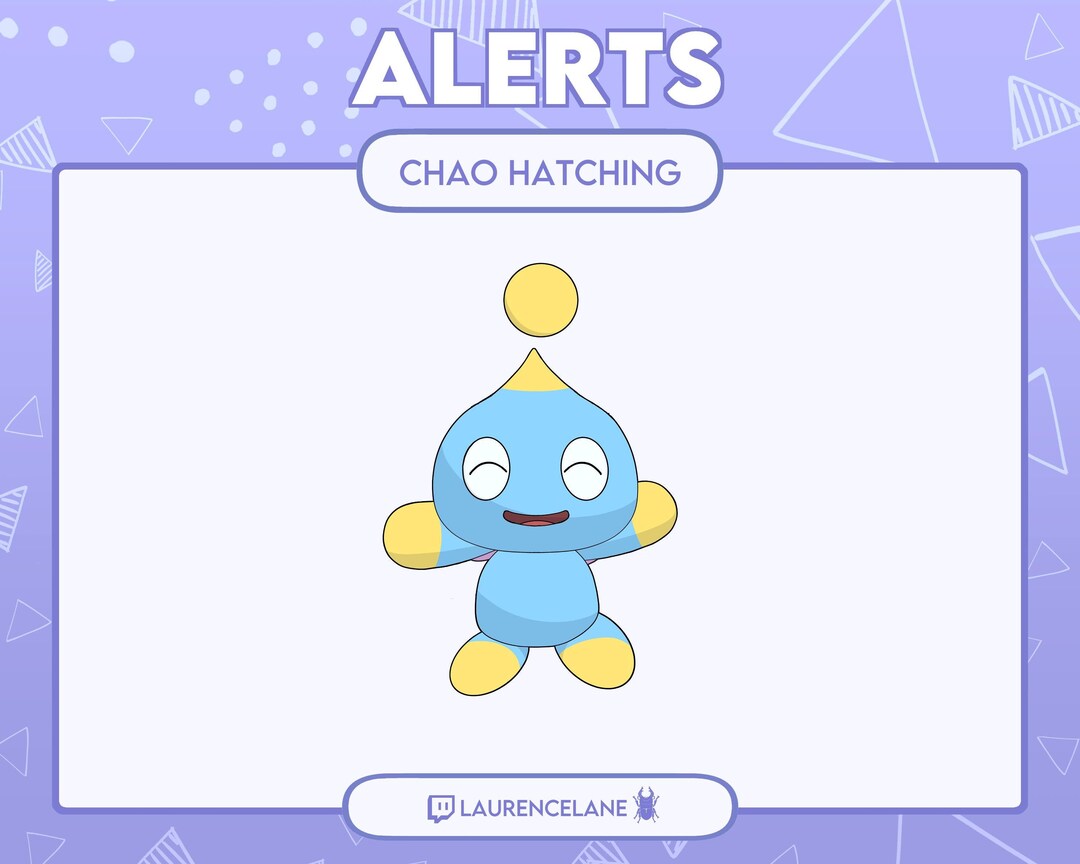 Hatching Chao Animated Twitch Alert - Etsy
