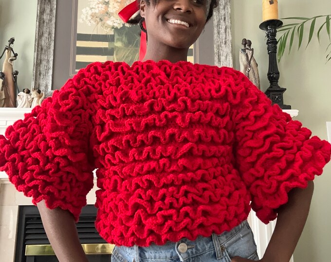 Crochet Strawberry Top - Etsy