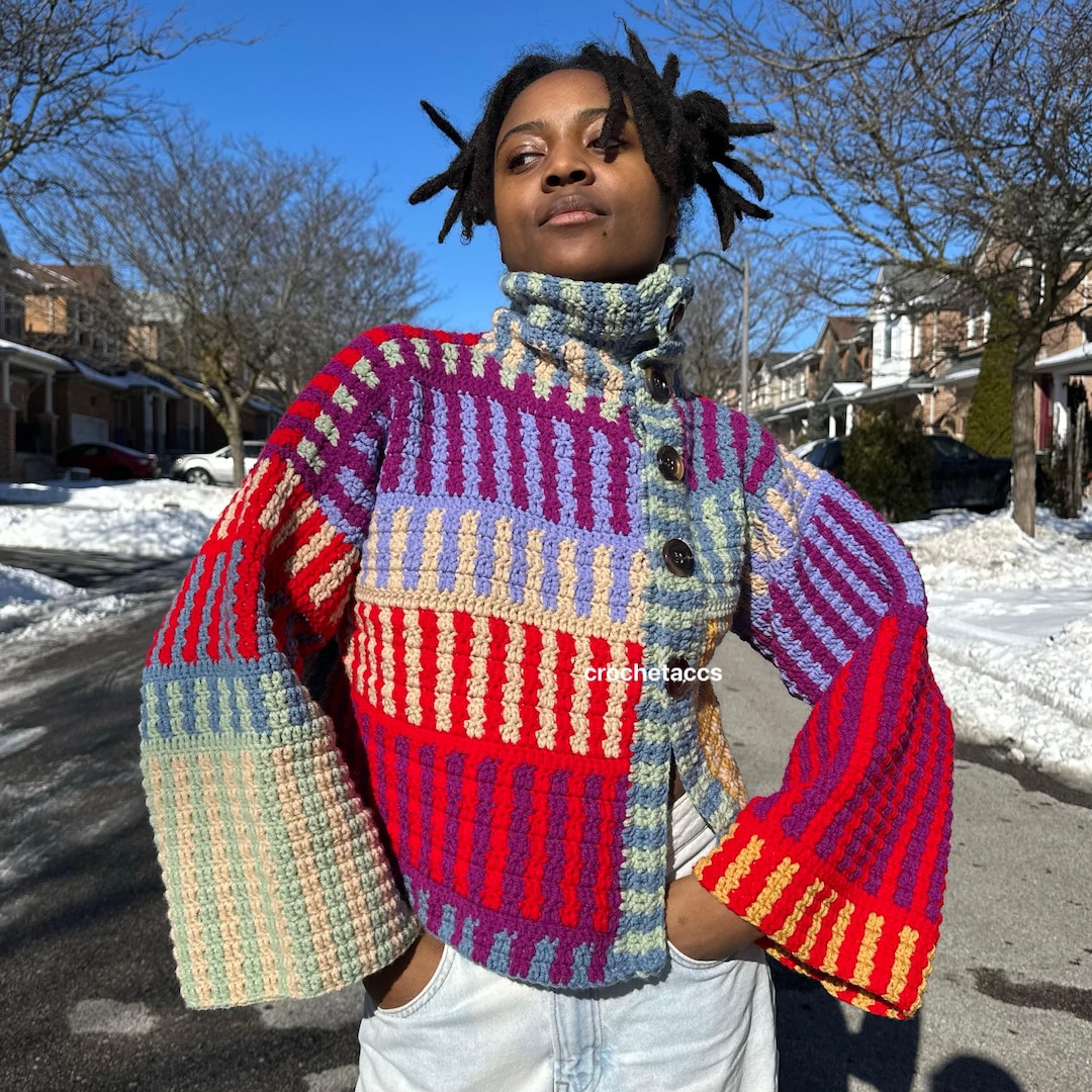 Colourful Roots Cardigan Visual Patttern *intermediate Level* | Non ...