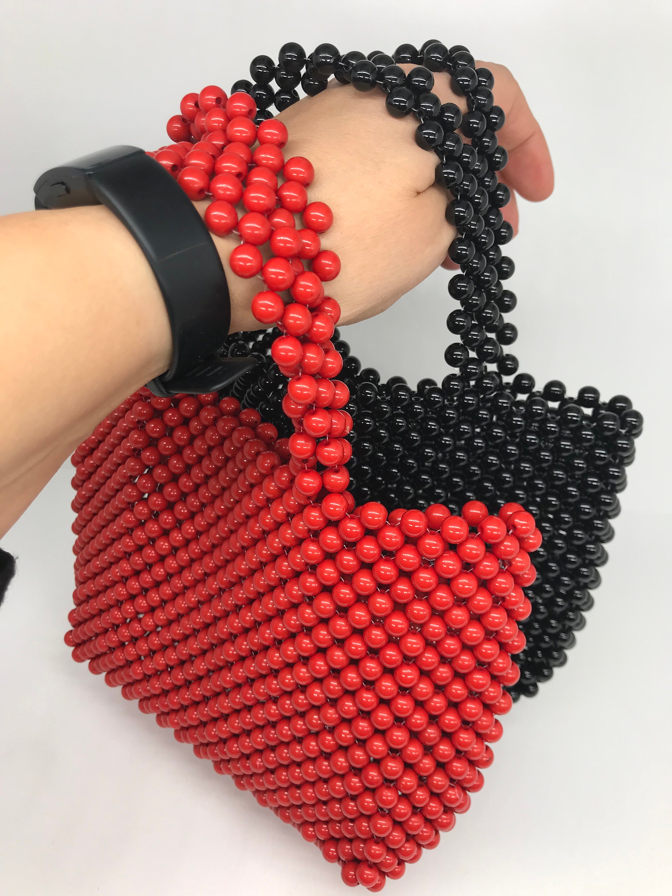 Beaded Top Handle With Gusset New for 2021 Chic and Cute | Etsy