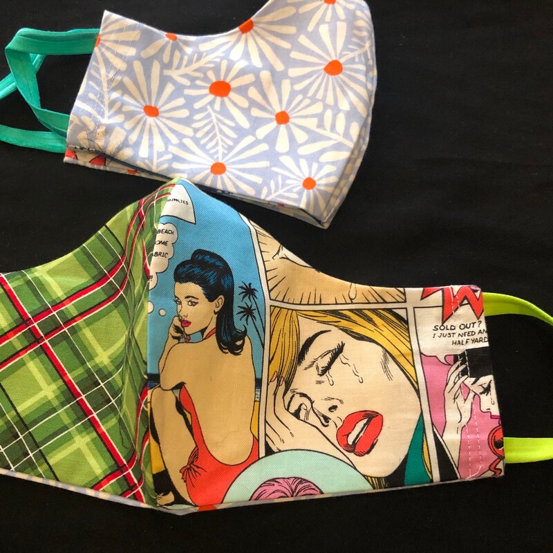 Patchwork Face Mask - Etsy