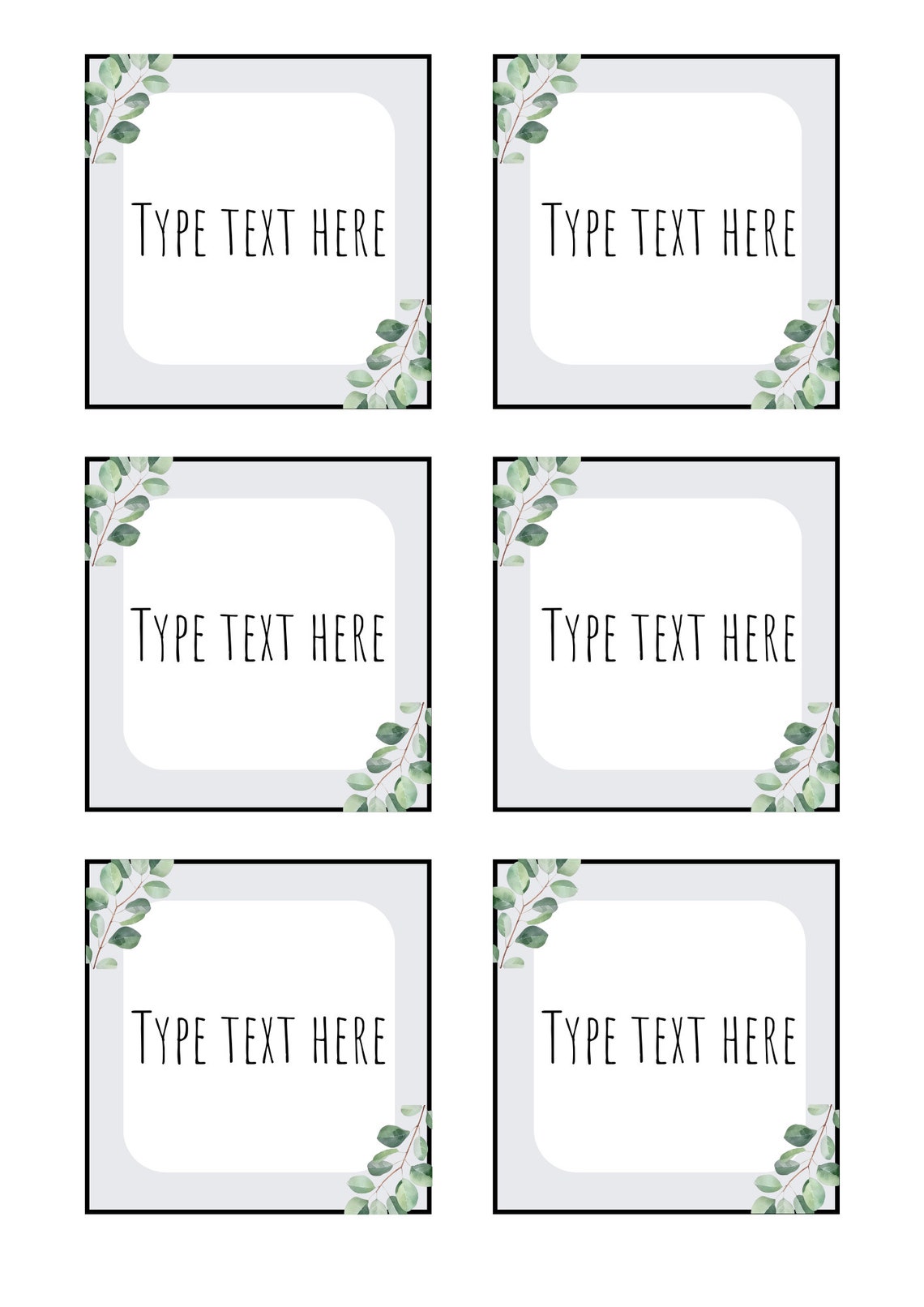 BOTANICAL Editable Labels | Student Labels | Boho Classroom | Modern ...