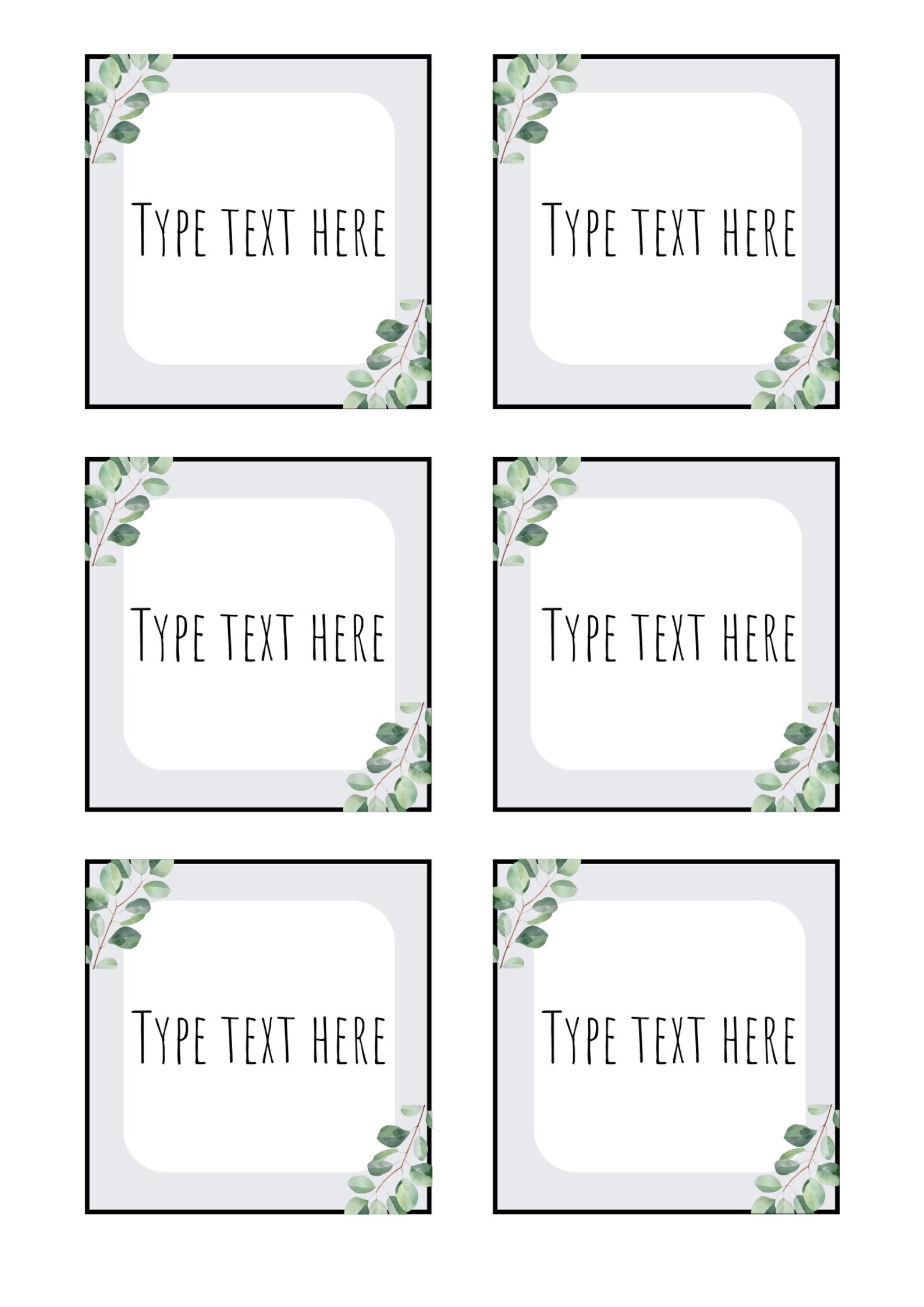 BOTANICAL Editable Labels | Student Labels | Boho Classroom | Modern ...