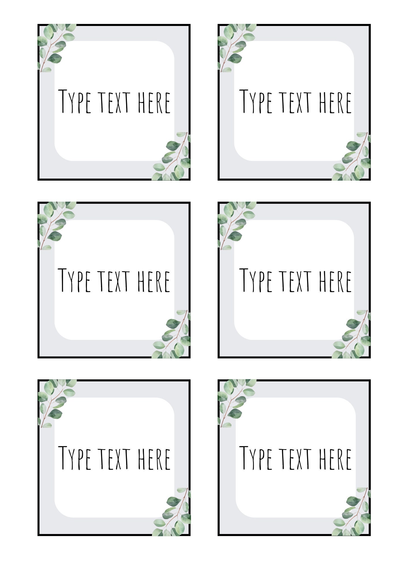 BOTANICAL Editable Labels | Student Labels | Boho Classroom | Modern ...