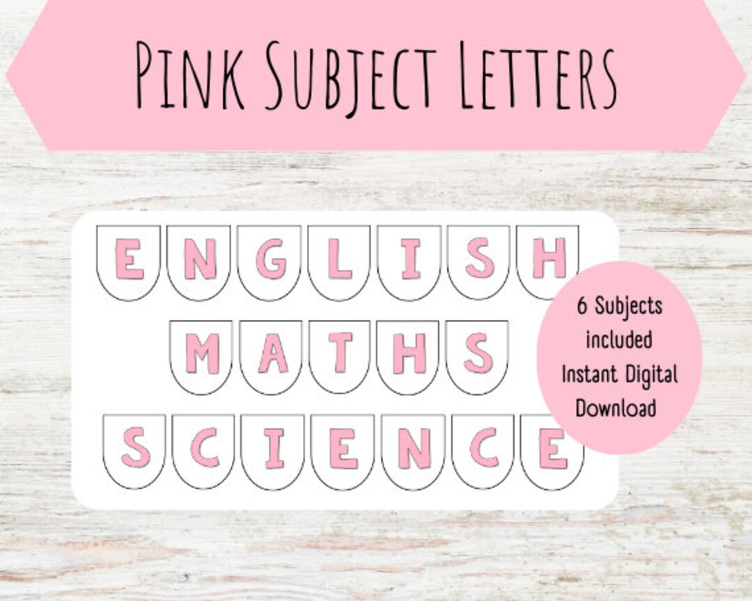 PINK Bulletin Board Letters | Display Lettering | Modern Classroom ...