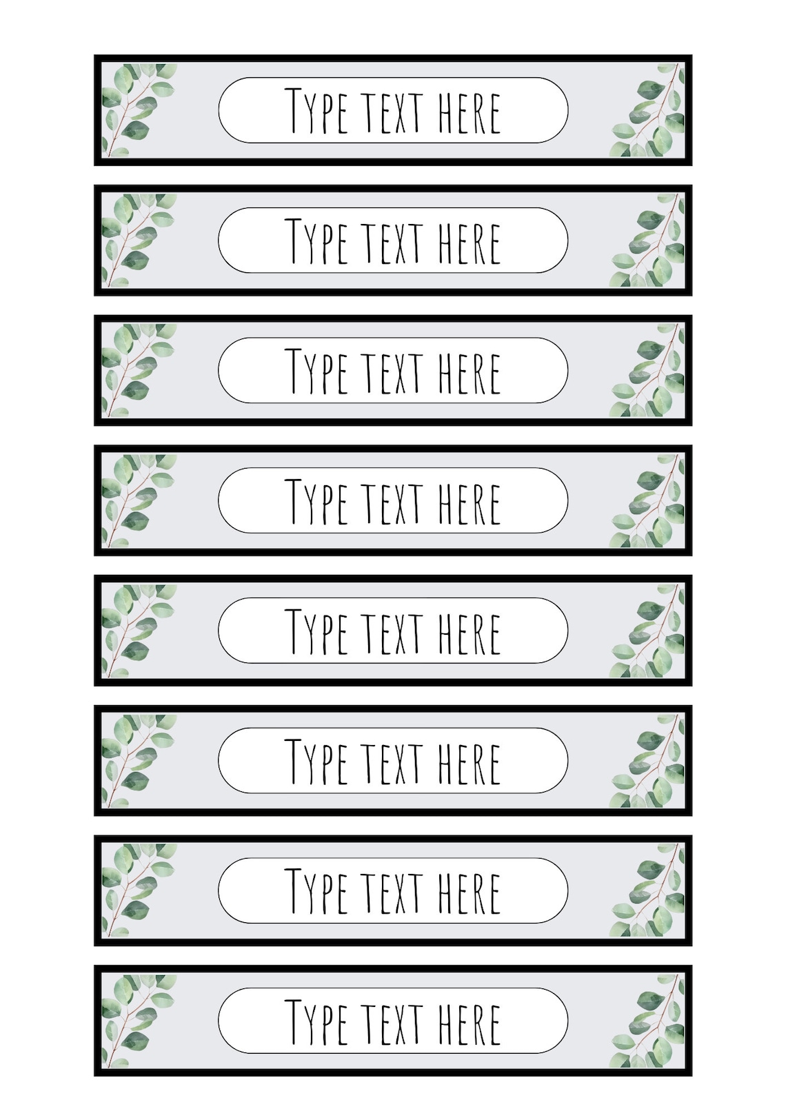 BOTANICAL Editable Labels | Student Labels | Boho Classroom | Modern ...
