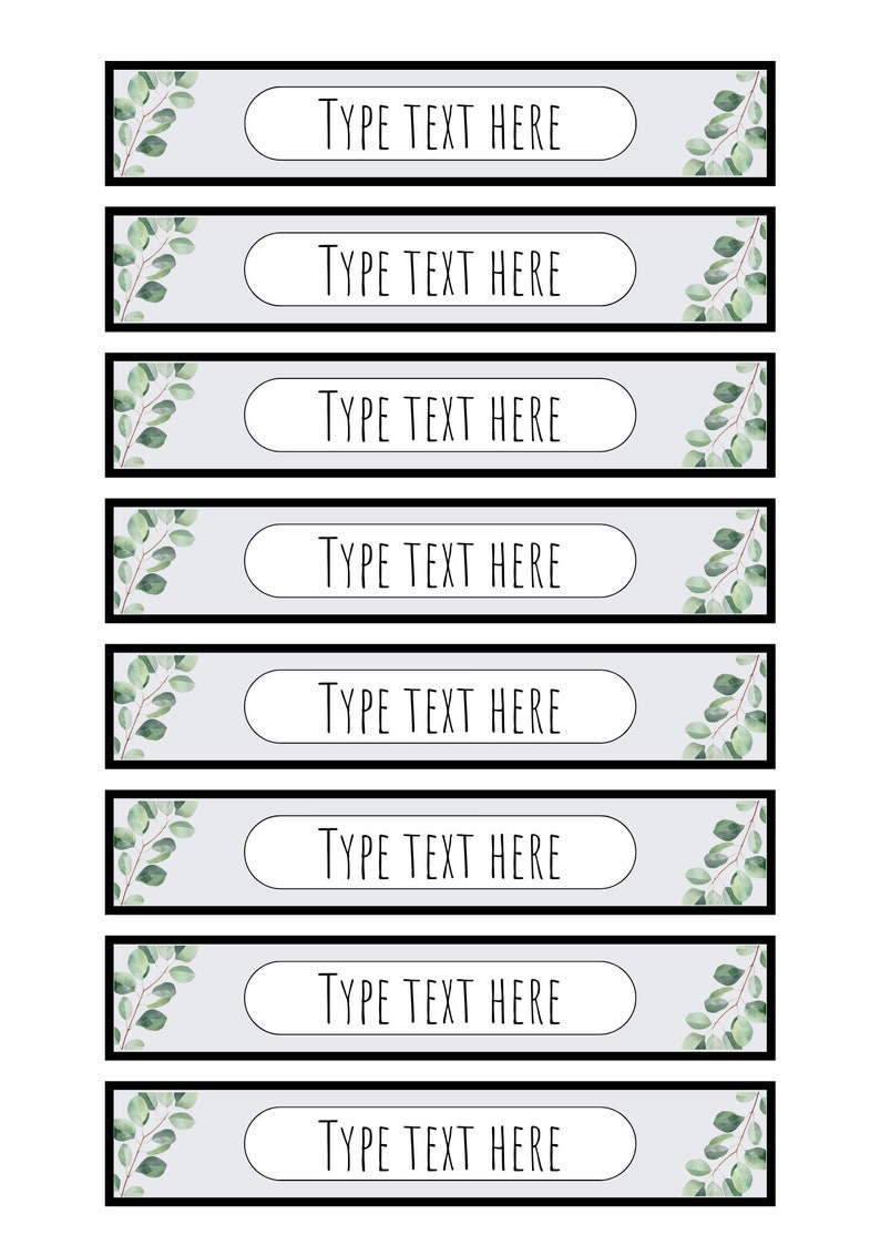 BOTANICAL Editable Labels | Student Labels | Boho Classroom | Modern ...
