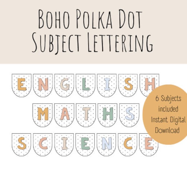 Polka Dot Letters Bulletin Board - Etsy