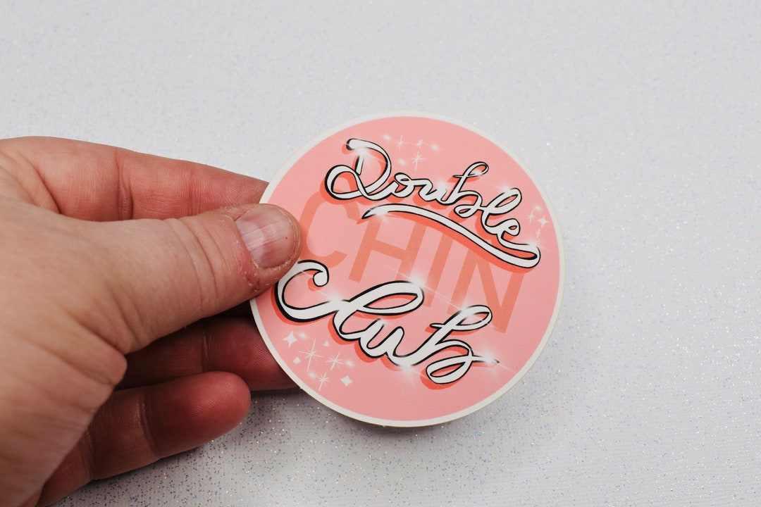 Double Chin Club Sticker / Body Positivity Decal for Waterbottle ...