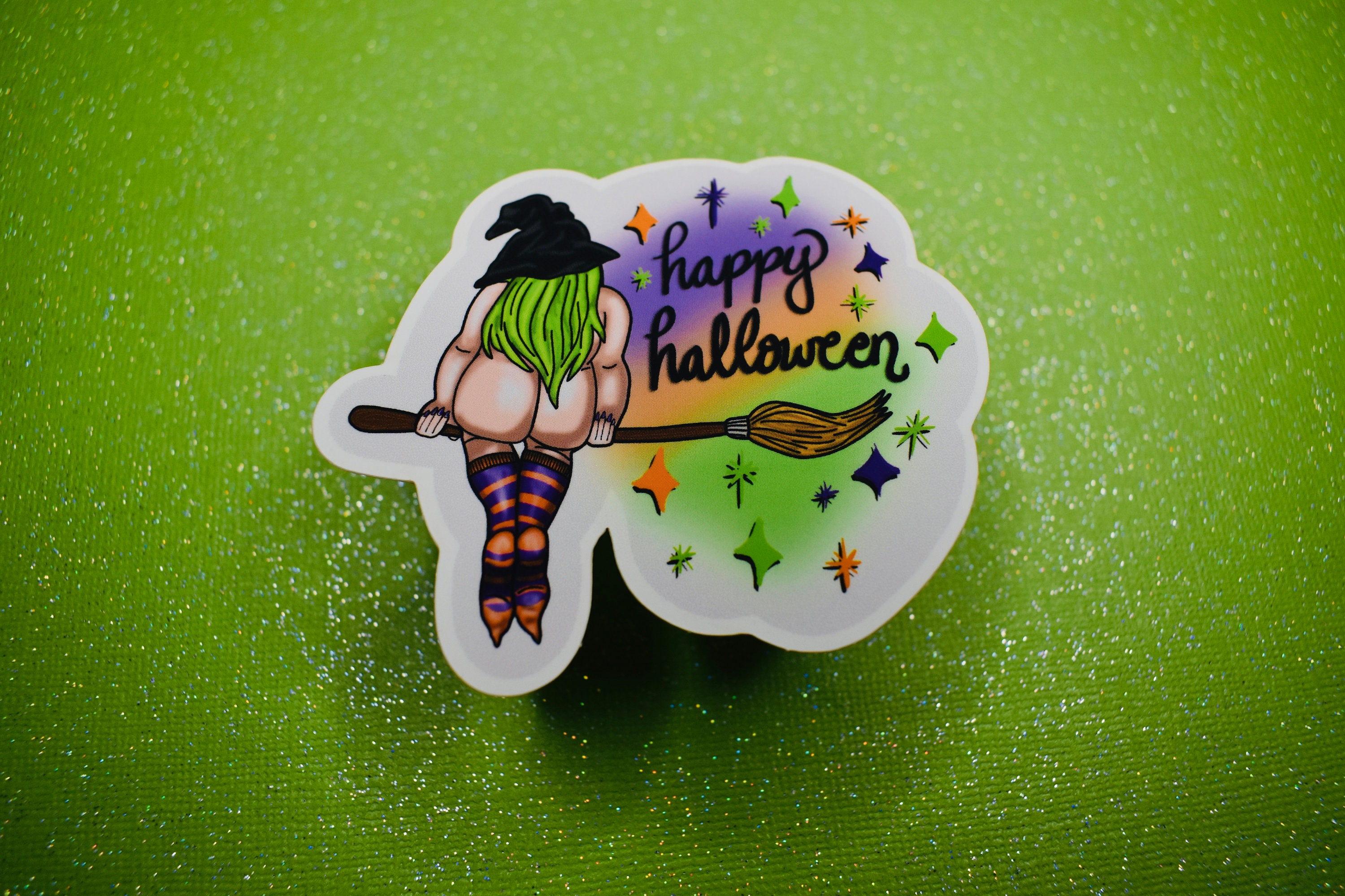 Cheeky Witch Sticker / Halloween Decal for Waterbottle / Laptop / VSCO ...