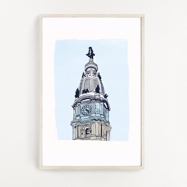 Philadelphia Drawing - Etsy