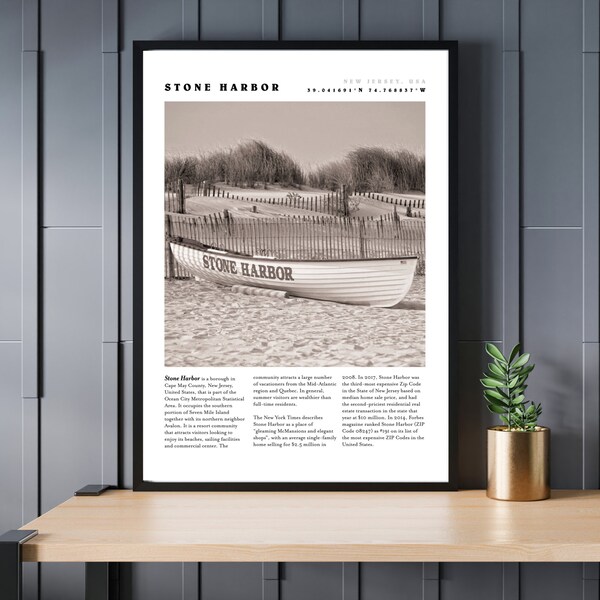 Stone Harbor Poster - Etsy