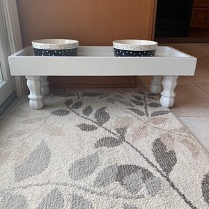 Medium Standard or Double Custom Made Pet Feeding Tables. Elevated Cat ...