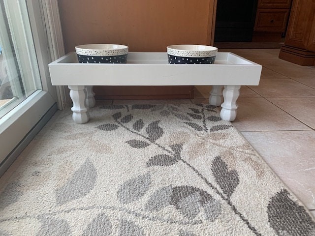 Medium Standard or Double Custom Made Pet Feeding Tables. Elevated Cat ...