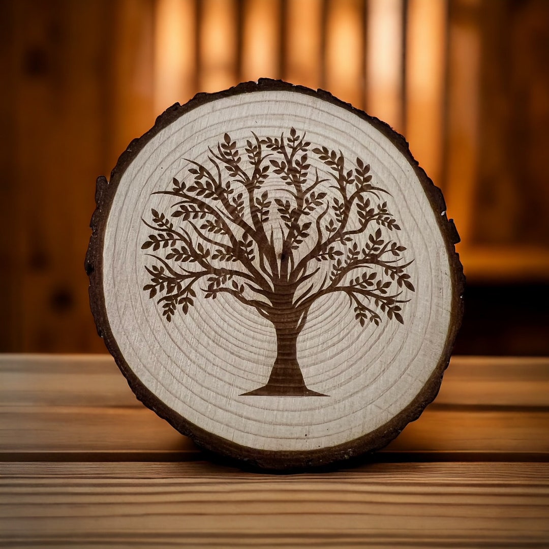 Tree of Life Wood Coasters. Laser - Etsy