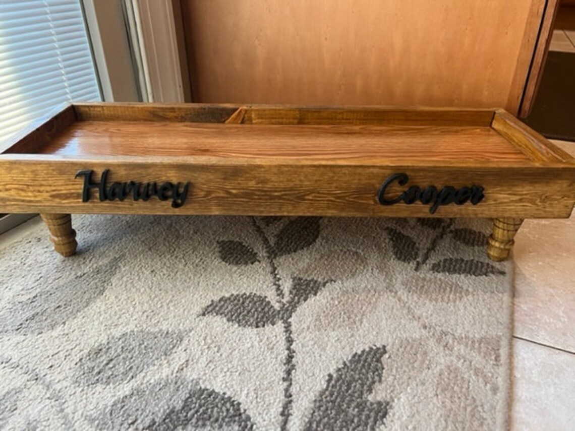 Medium Standard or Double Custom Made Pet Feeding Tables. - Etsy