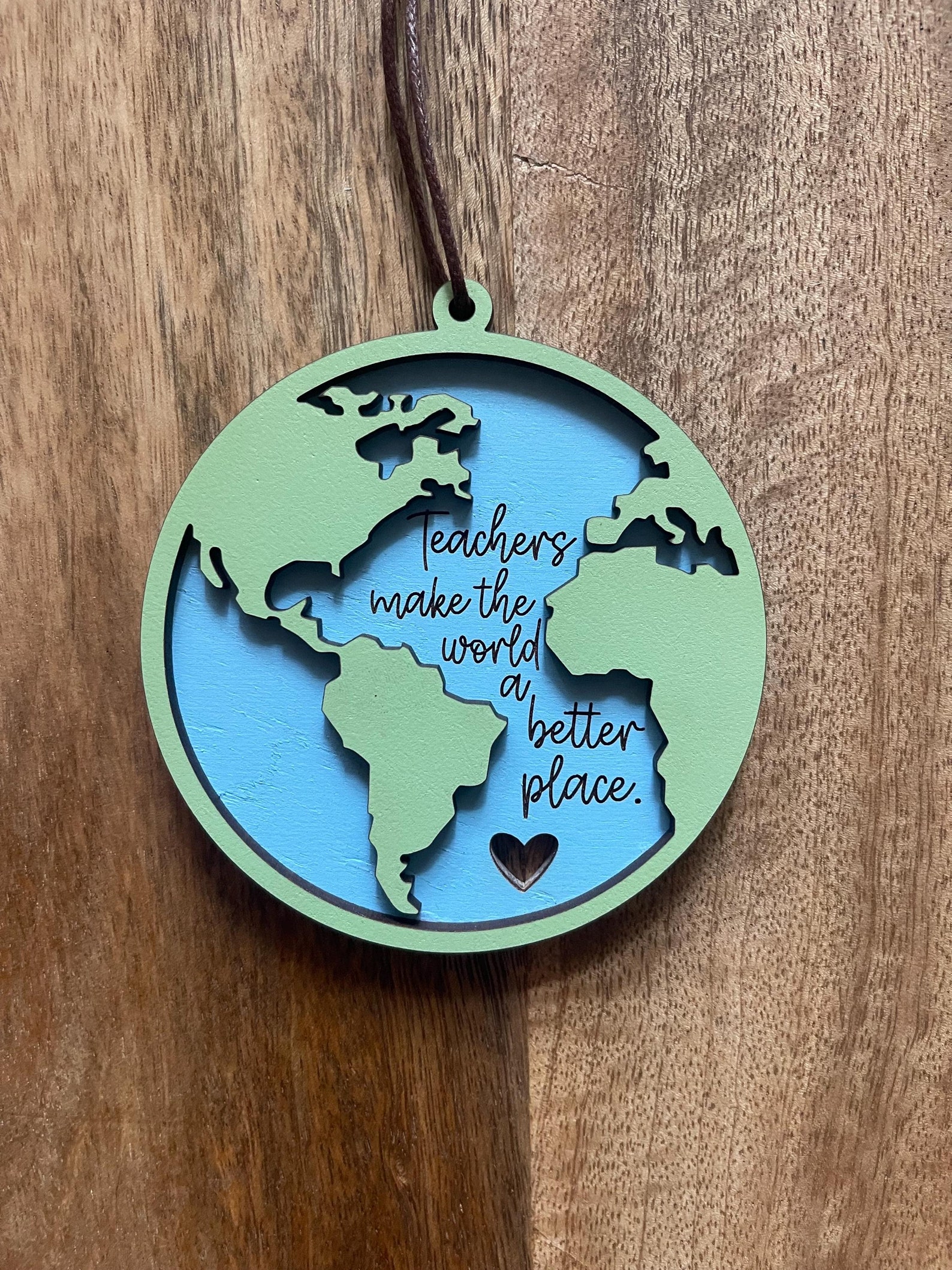 Teacher Gift, Teacher Ornament, Teachers Make the World a Better Place ...