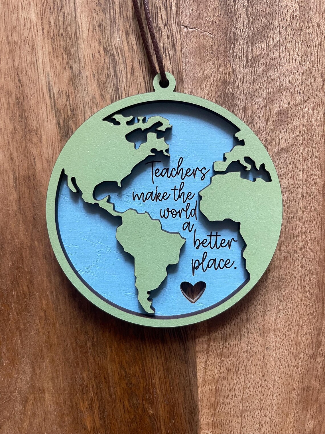 Teacher Gift, Teacher Ornament, Teachers Make the World a Better Place ...