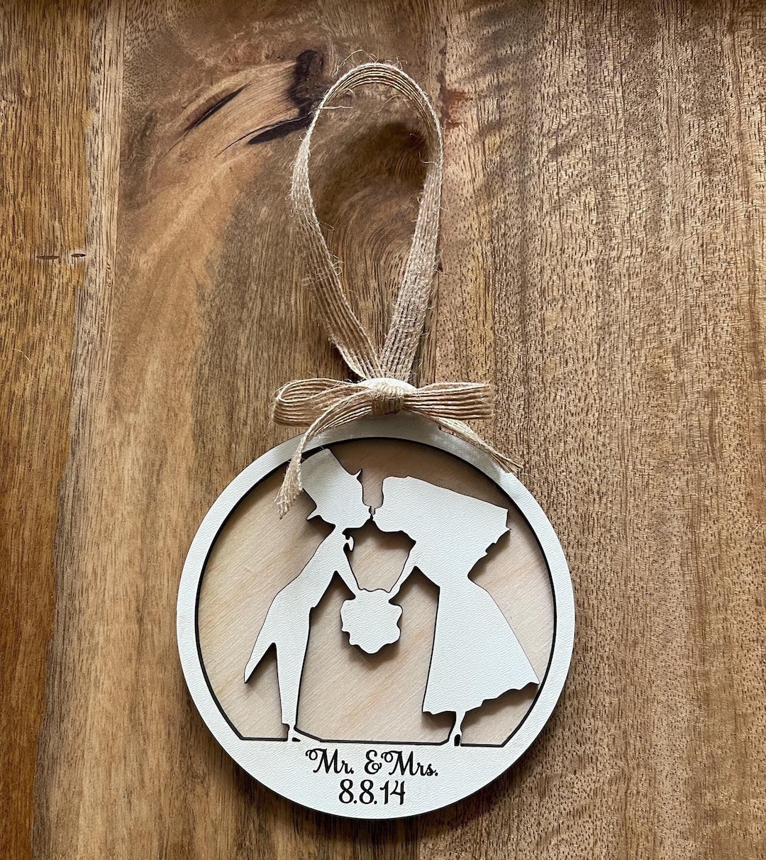 Personalized Wedding Ornament, Custom Wedding Ornament, Couple Ornament ...
