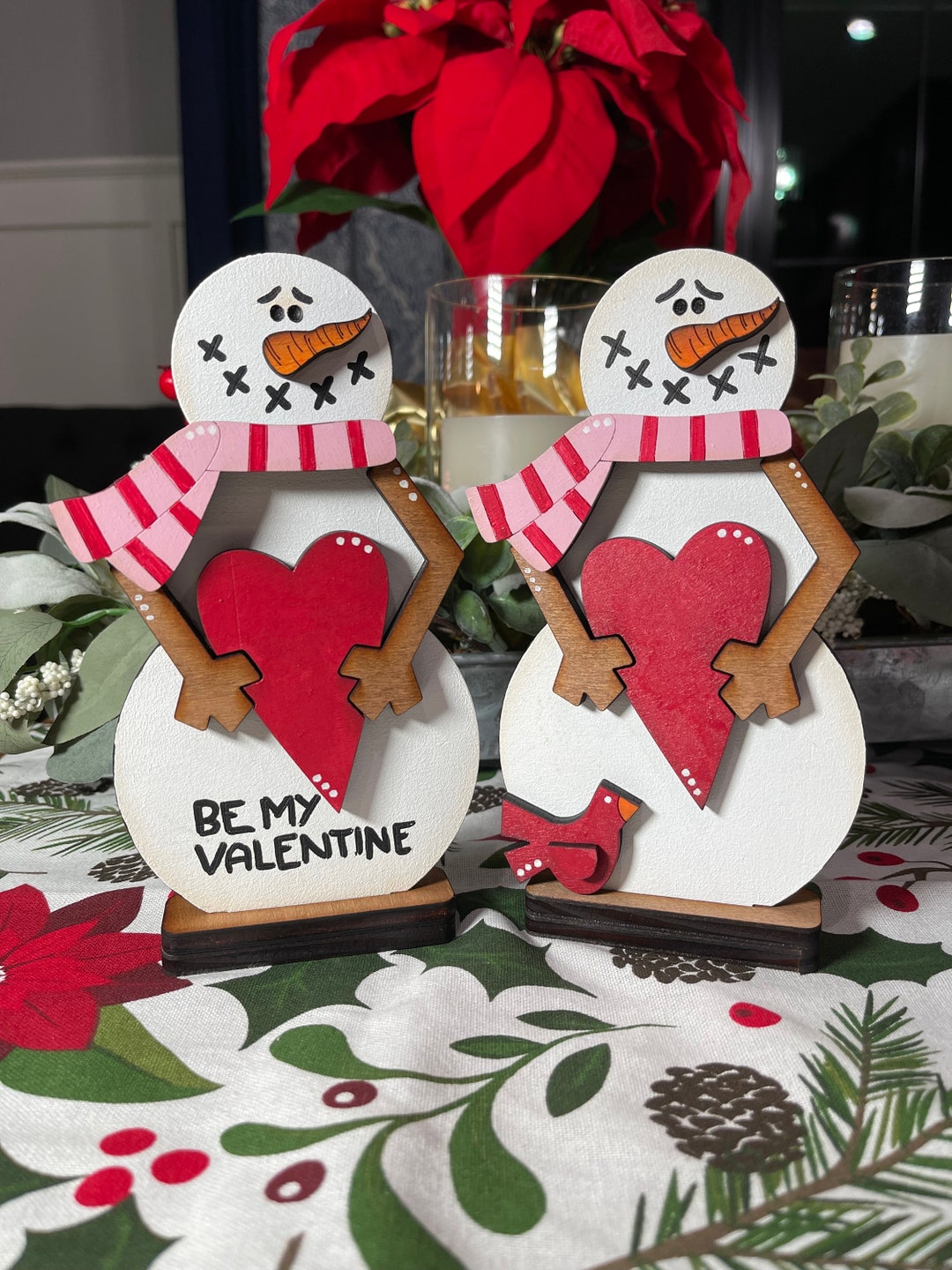 Valentine Snowman Shelf Sitter, Valentine's Day Decoration, Heart Decor ...