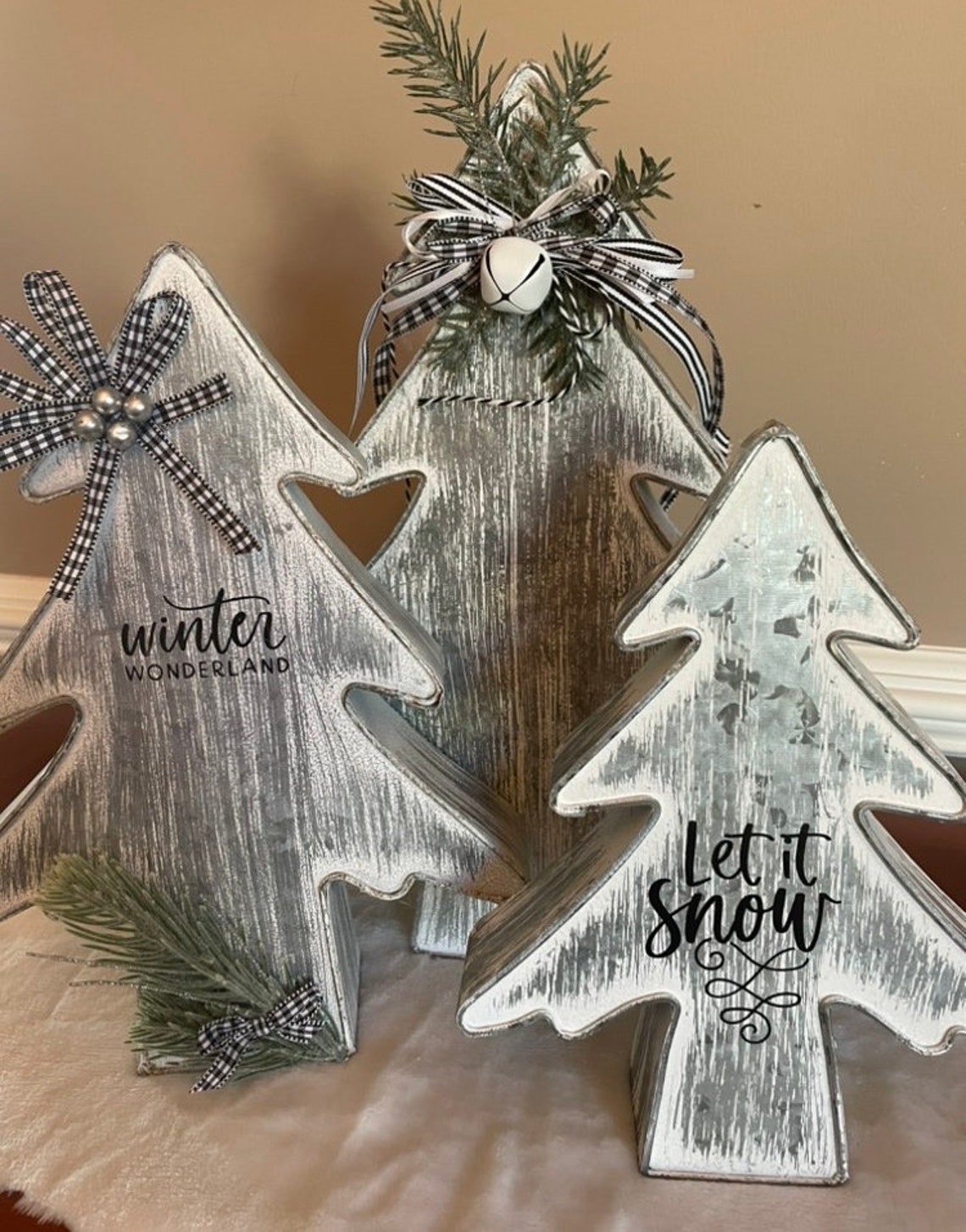 Galvanized Metal Trees Metal Trees Galvanized Christmas - Etsy