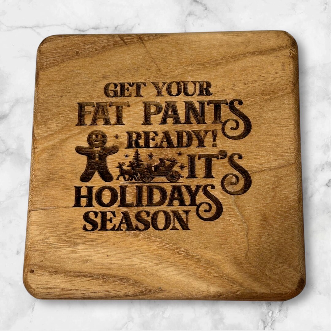 Engraved Wood Christmas Trivet: Funny Holiday Kitchen Decor - Etsy