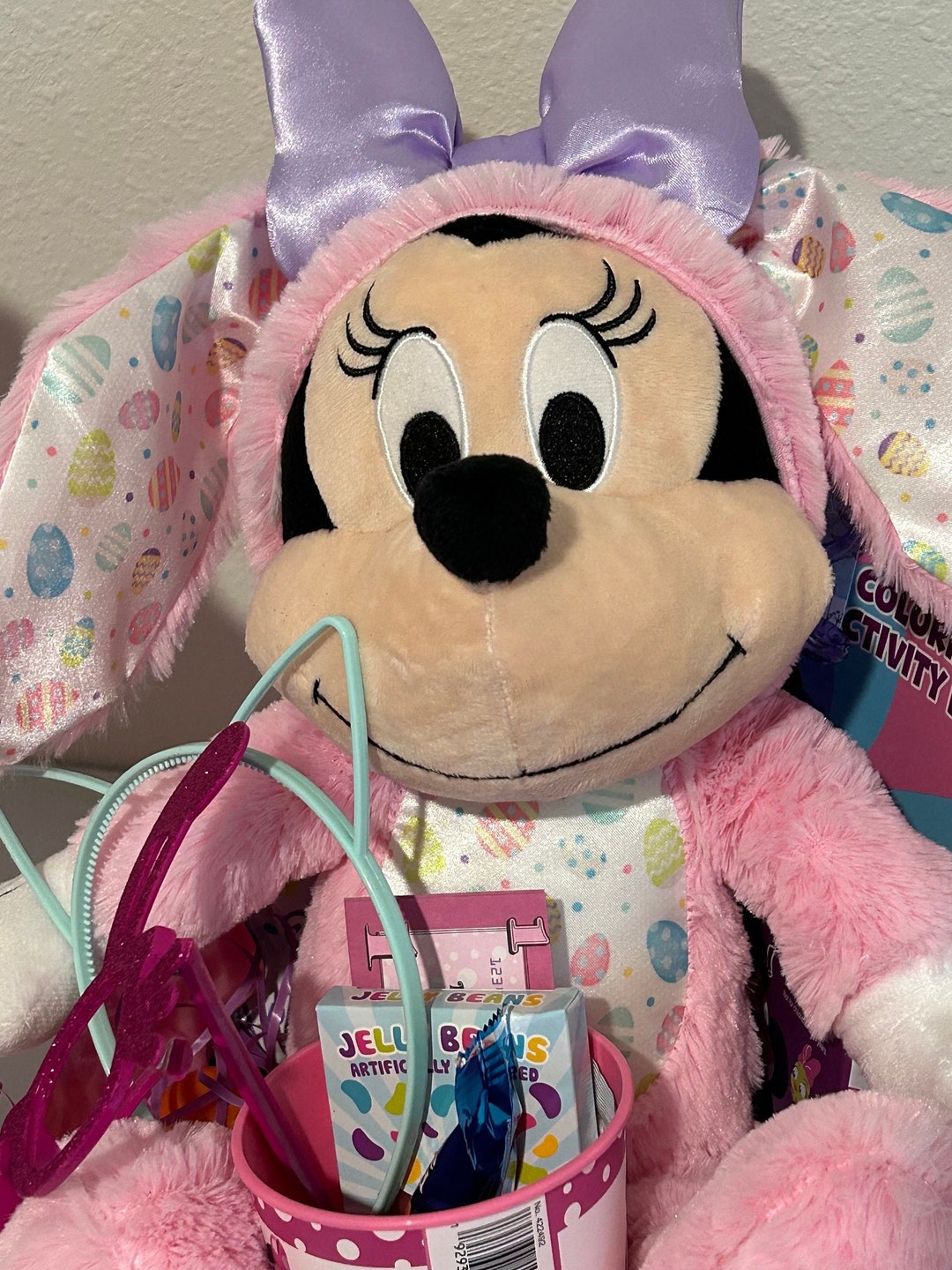 Minnie Mouse Easter Basket, Minnie Easter Bunny Plush, Kids Easter ...