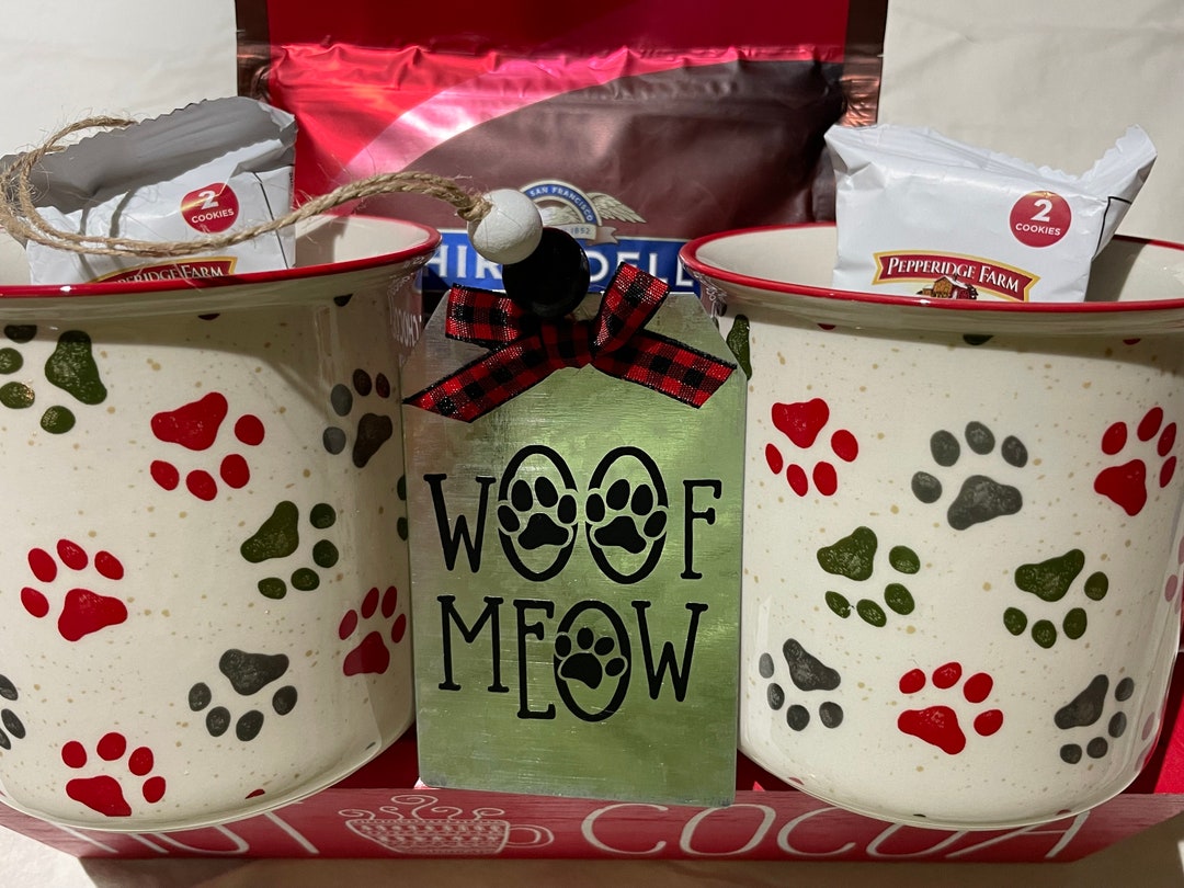 Pet Lovers Hot Chocolate Gift Basket, Gift Set, Hot Cocoa, Cat Themed ...