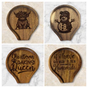 Wood Spoon Rest, Stovetop, Funny Kitchen Decor, Engraved Spoon Rest ...