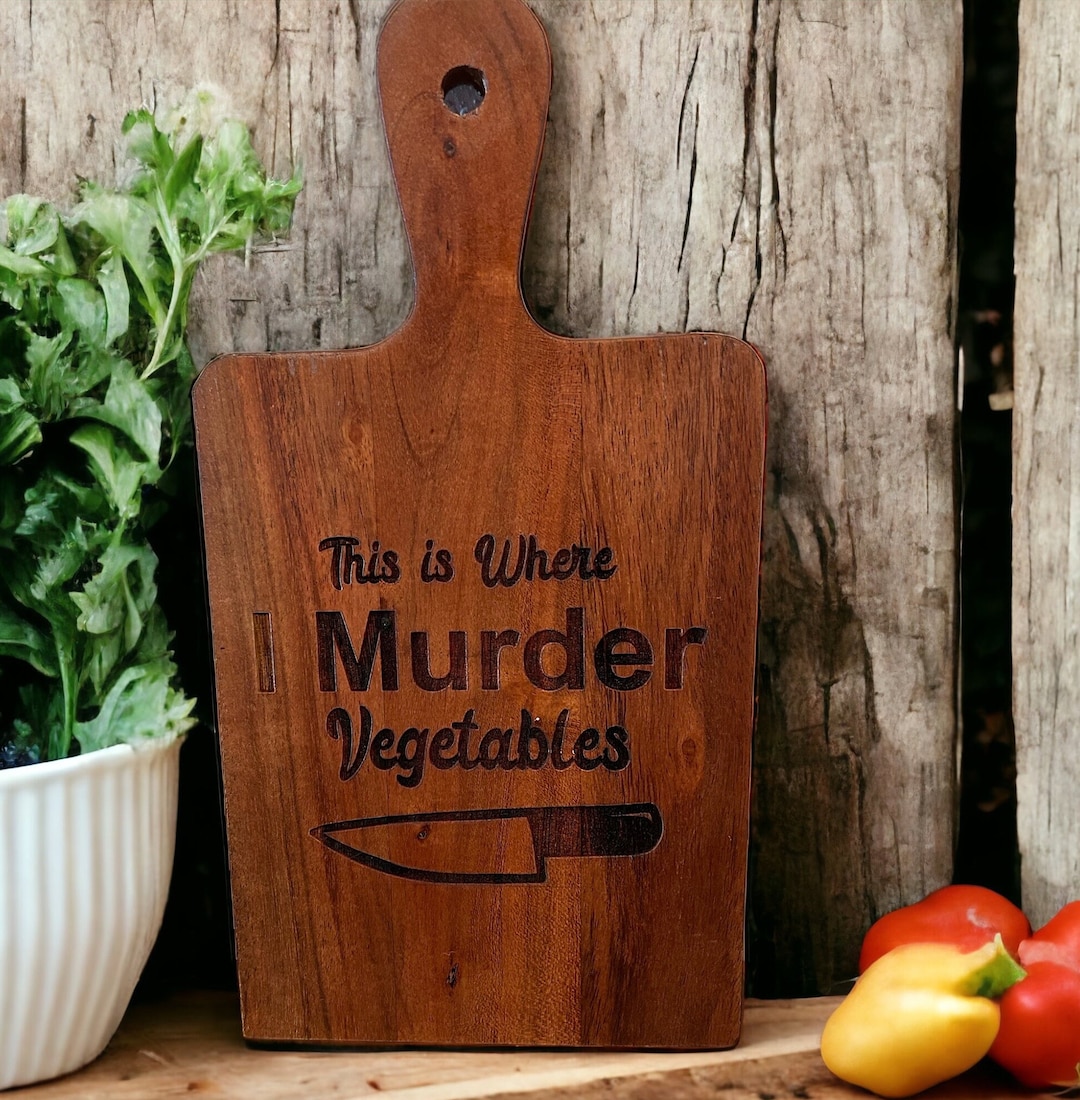 Funny Cutting Board, Vegetables Cutting Board, Engraved Board ...