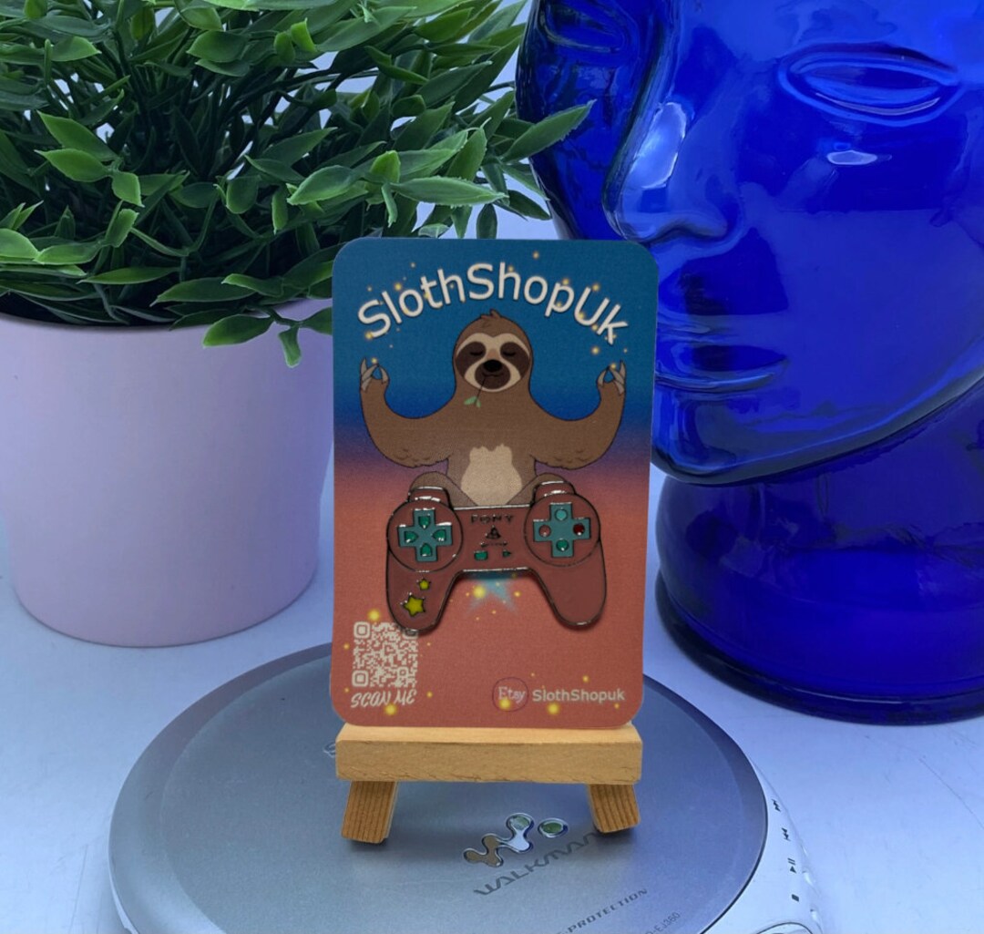 Sony Playstation Controller Enamel Pin Brooch Slothshopuk - Etsy