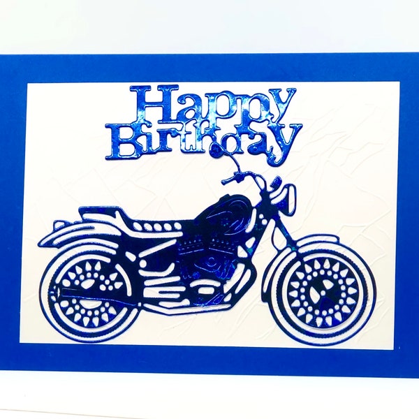 Motorcycle Birthday Card Printable - Etsy